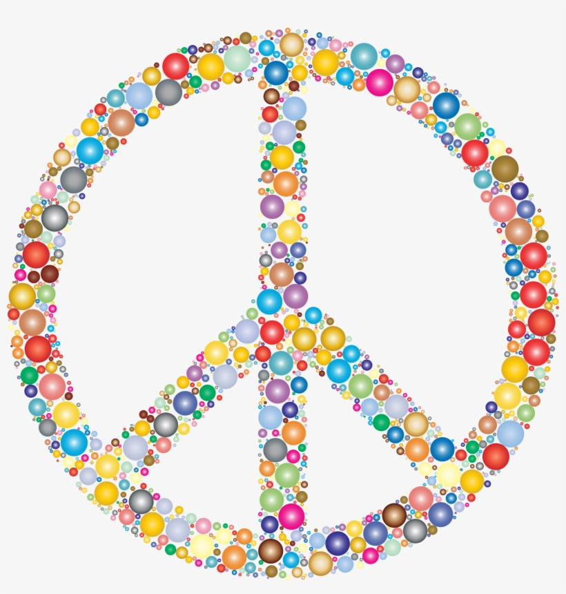 Clipart Colorful Circles Peace Sign - Colorful Peace Sign - 2320x2321 ...