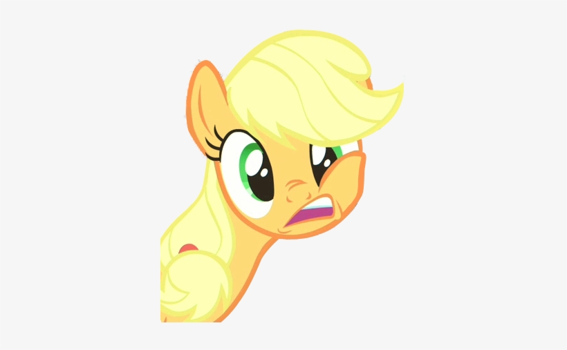 Fanmade Applejack Transparent Weird Expression - My Little Pony ...
