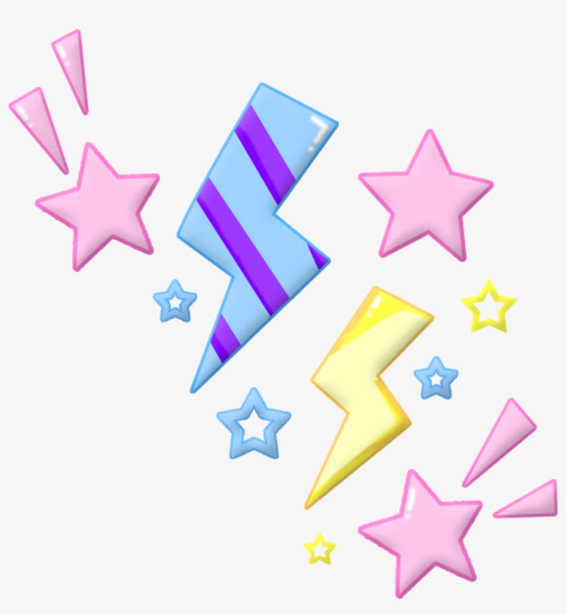 Star Hippop Dreamy Colorful Cute Pop Lightning Spark - Portable Network ...