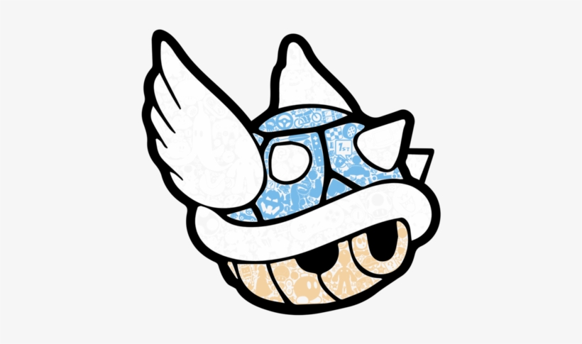 1st Place - Mario Kart Blue Shell Drawing - 571x495 PNG Download - PNGkit