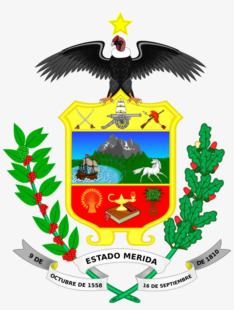 Escudo Venezuela Png - Escudo Del Estado Merida - 1200x1532 PNG ...
