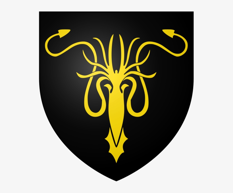 Casa Greyjoy Escudo - Greyjoy Coat Of Arms - 545x600 PNG Download - PNGkit