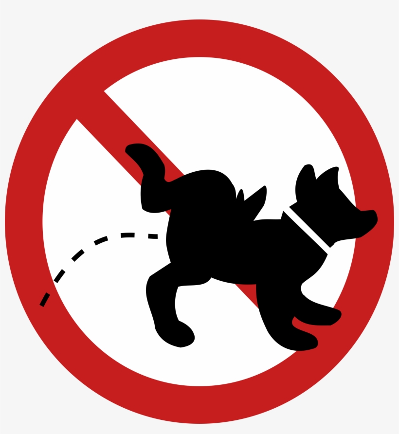 No Dog Peeing Sign Clip Black And White Download - Don T Pee Dog ...