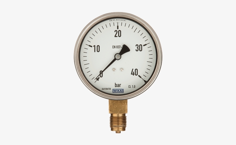 Download Transparent Mano Meter 0-20 Bar - Pressure Gauge Wika 233.50 ...