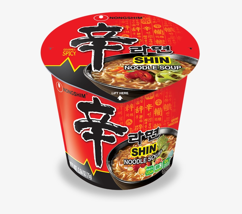 Instant Shin Cup Noodles - Shin Ramyun Cup Noodles - 700x700 PNG ...