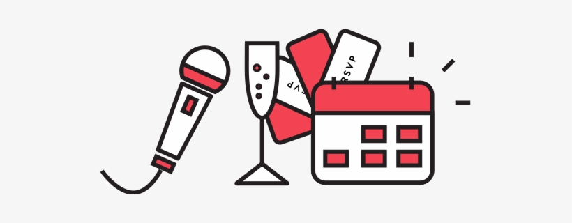 Hosting An Event Soon - Event Management Clipart Png - 532x240 PNG ...