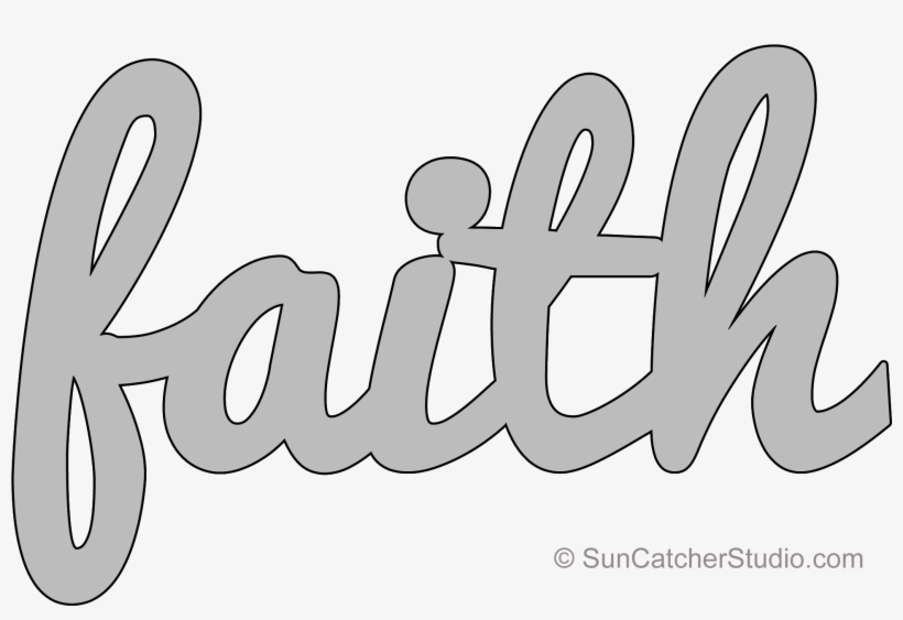 2100 X 1320 Faith Lower Pattern Template Stencil Printable - Stencil ...