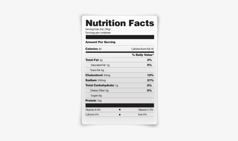 Deli Style Ham Nutrition Facts - Maple Ham Nutrition Facts - 297x424 ...