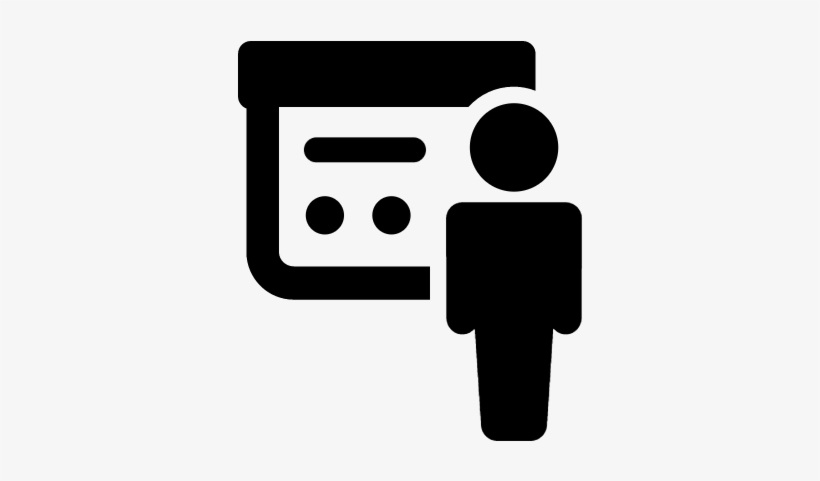 Silhouette Giving Presentation Vector - Presentation Logo Png - 400x400 ...