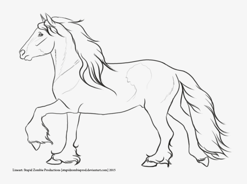 Cantering Draft Friesian Type By Stupidzombieprod - Friesian Horse ...