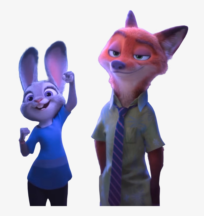 Hopps Judyhopps Oficial Zootopia Zootropolis Disney - Nick And Judy Png ...