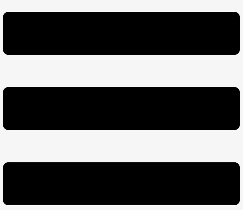 Menu Hamburger - - Black And White Transparent Stripes - 981x802 PNG ...