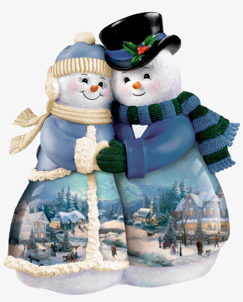 Gifs - Christmas - Thomas Kinkade Musical Snowman Figurine Collection ...