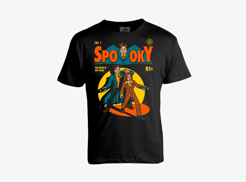 Spooky Comic Tee - X Files Spooky T Shirt - 482x528 PNG Download - PNGkit