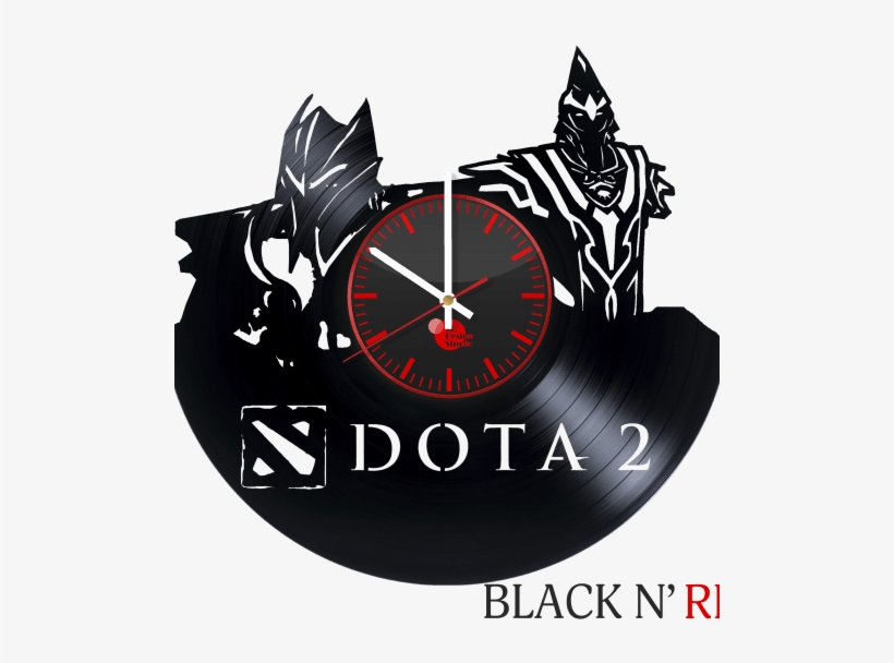 Dota 2 Handmade Vinyl Record Wall Clock Fan Gift - Dota 2 - 500x596 PNG ...