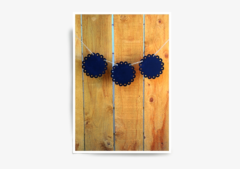 Scallop Circle Chalkboard - Plank - 400x510 PNG Download - PNGkit