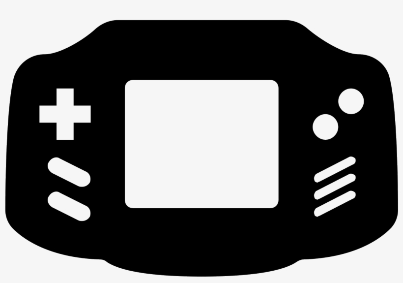 Home Icon Vector Png Con Visual Game Boy Filled Icon - Black And White ...