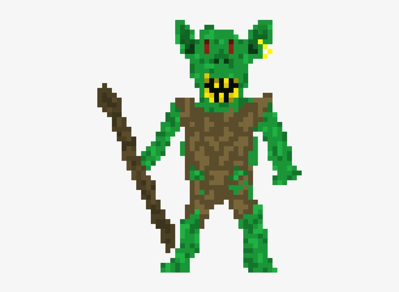Goblin - Pixel Art - 520x550 PNG Download - PNGkit