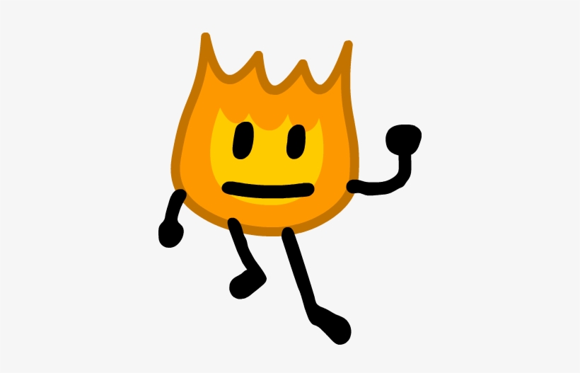 Firey Jr Flame Copy0001 - Bfdi Firey Jr Gif - 372x447 PNG Download - PNGkit