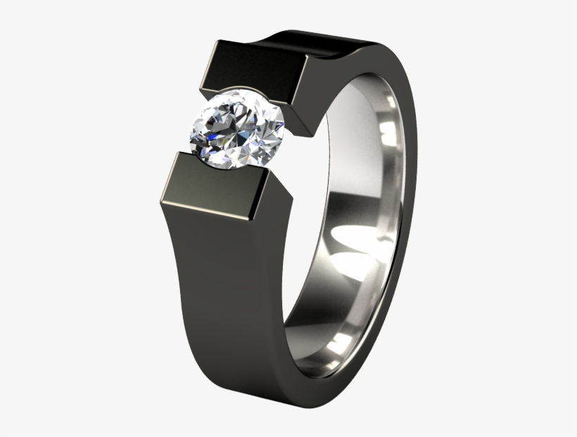 Download Transparent Mens Black Engagement Rings Mens Black Diamond ...