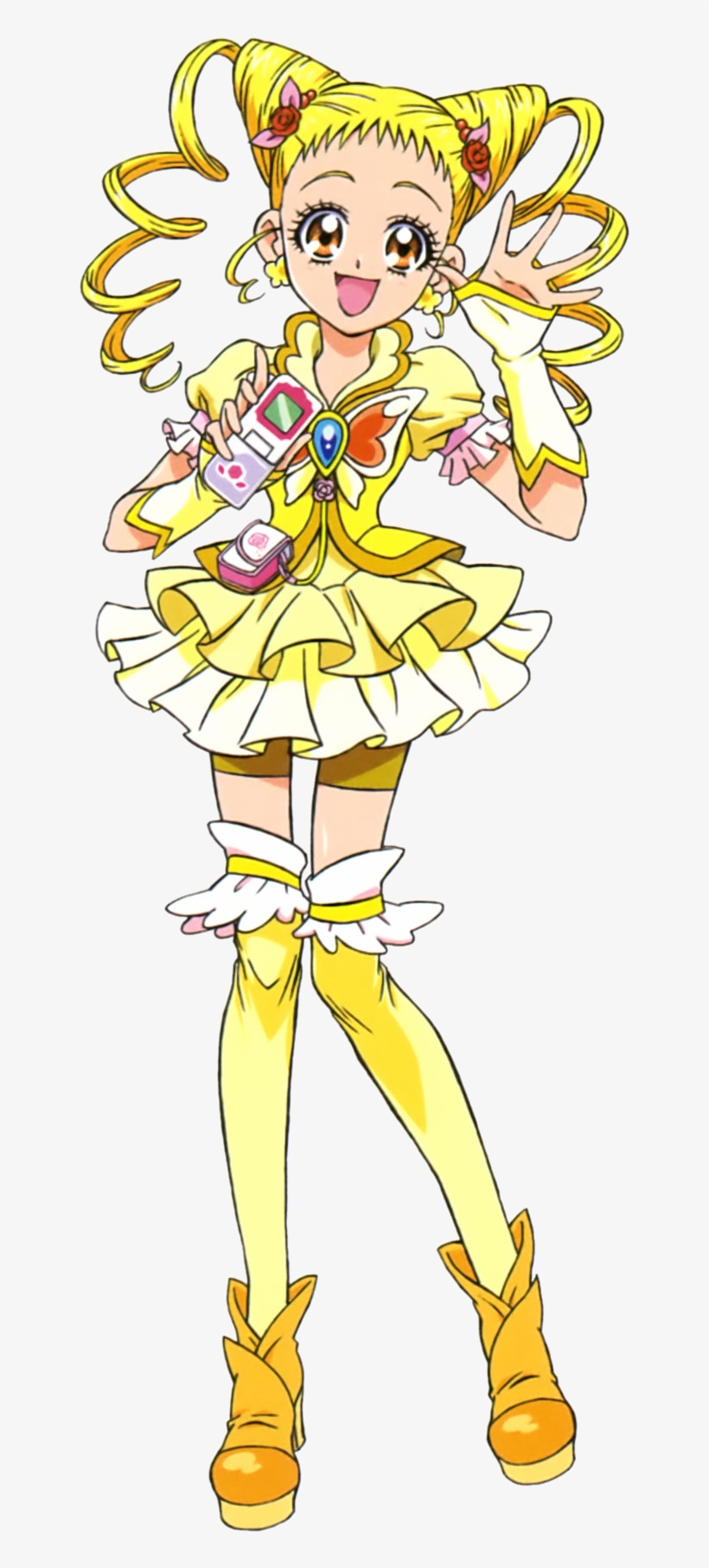 Pretty Cure 5 Gogo Cure Lemonade Pose3 - Urara Kasugano - 691x1740 PNG Download - PNGkit
