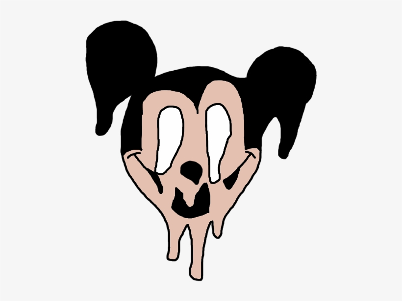 Melting Mickey - 497x545 PNG Download - PNGkit