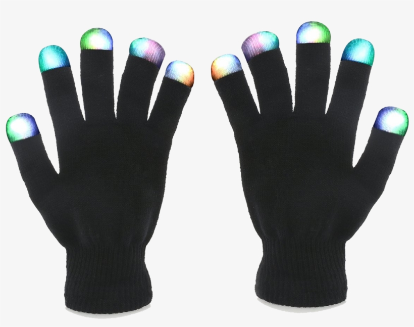 7-mode Led Gloves - Foxnovo Novelty 7-mode Led Gloves Rave Light Finger ...