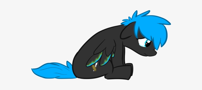 Pony By Chiiboo On - Sad Pony - 644x408 PNG Download - PNGkit