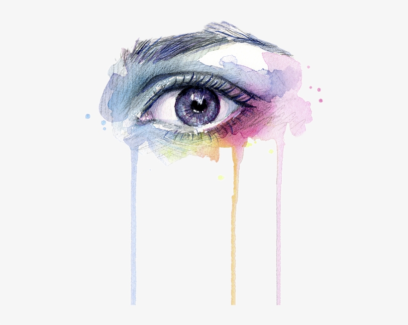Drip Drawing Eye - Eye Painting - 480x573 PNG Download - PNGkit