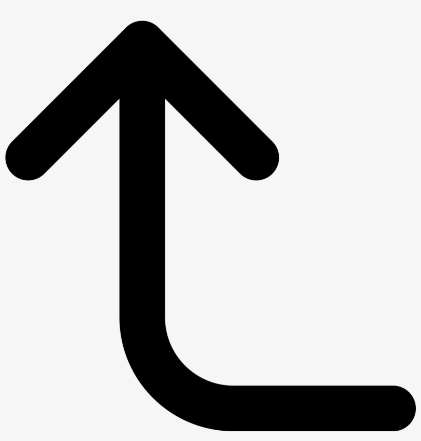 Feather Arrows Corner Left Up - Up Arrow Key Icon - 2000x2000 PNG ...