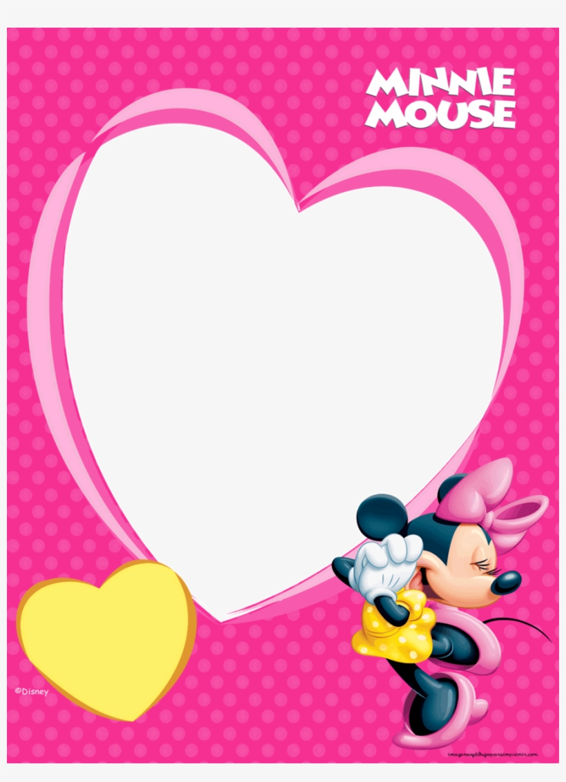 Cuadro Para Foto En Corazon Clipart Minnie Mouse Mickey - Mickey Mouse ...