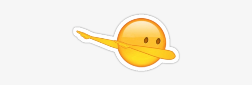 Tumblr Whatsapp Emoticon Yellow - Transparent Background Dab Emoji ...