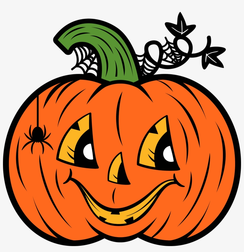 Halloween Jack O Lantern Shaped Card - Clipart Svg - 1600x1577 PNG ...