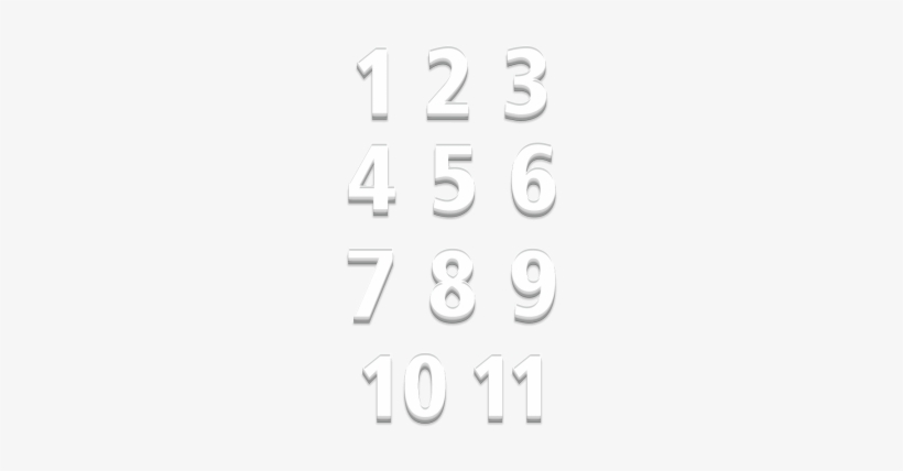 3d Numbers, 3d, Graphic, Numbers，white Number Png And - Three ...