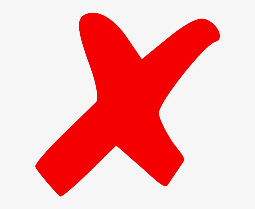 Red Cross - Red X - 600x600 PNG Download - PNGkit