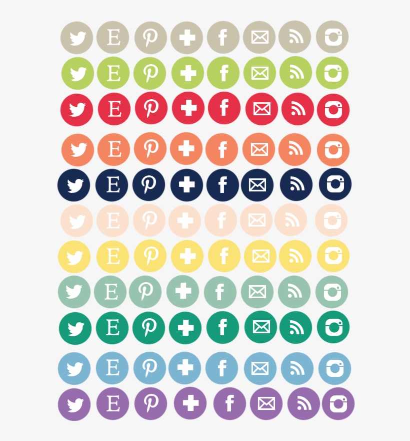 Free Social Media Icon Sets - Social Media Icons Colorful - 600x800 PNG ...