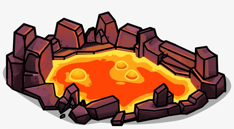 Lava Pool - Illustration - 3958x1991 PNG Download - PNGkit
