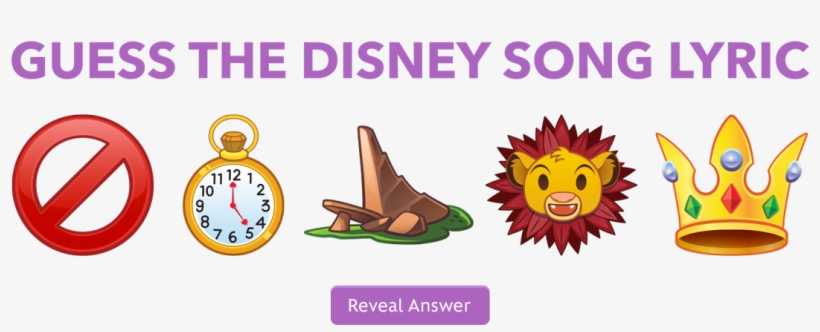 Share - - Guess The Disney Song Lyric - 1536x397 PNG Download - PNGkit