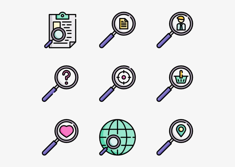 Download Transparent Search 50 Icons - Circle - PNGkit