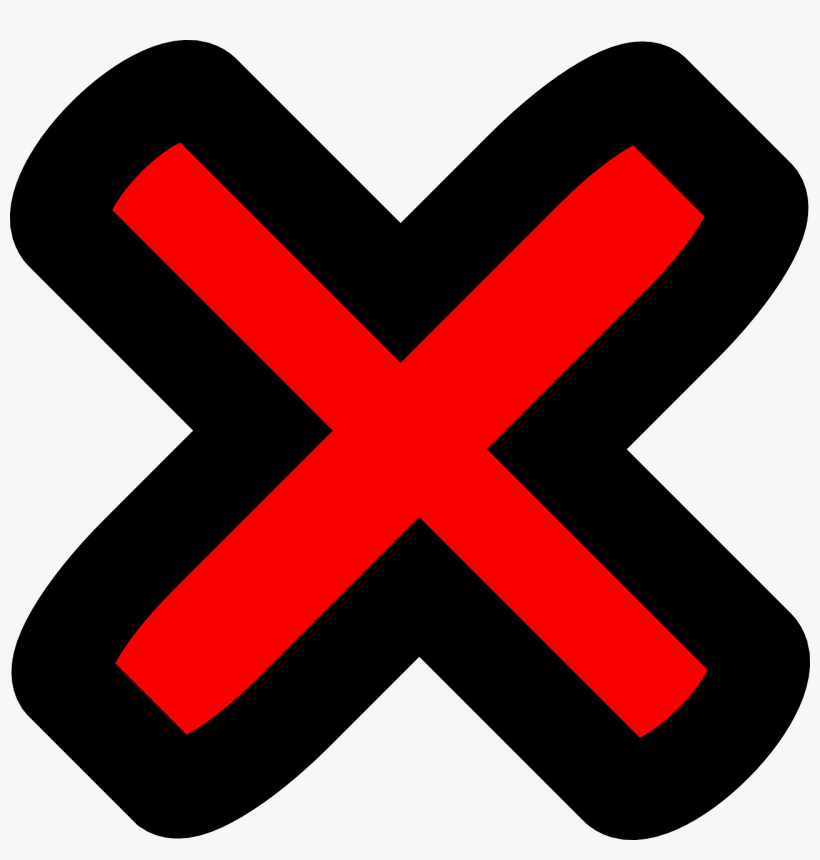 Cross Out Clipart Clip Art Library - Tick And A Cross - 800x800 PNG ...