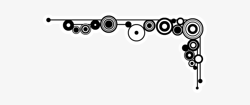 Corner Border Png - Black & White Corner Borders - 537x264 PNG Download ...