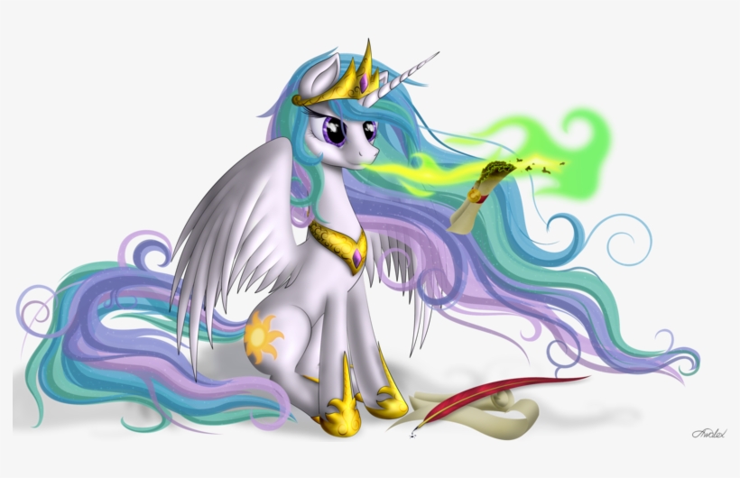 Awalex, Fire, Fire Breath, Magic, Princess Celestia, - Illustration ...