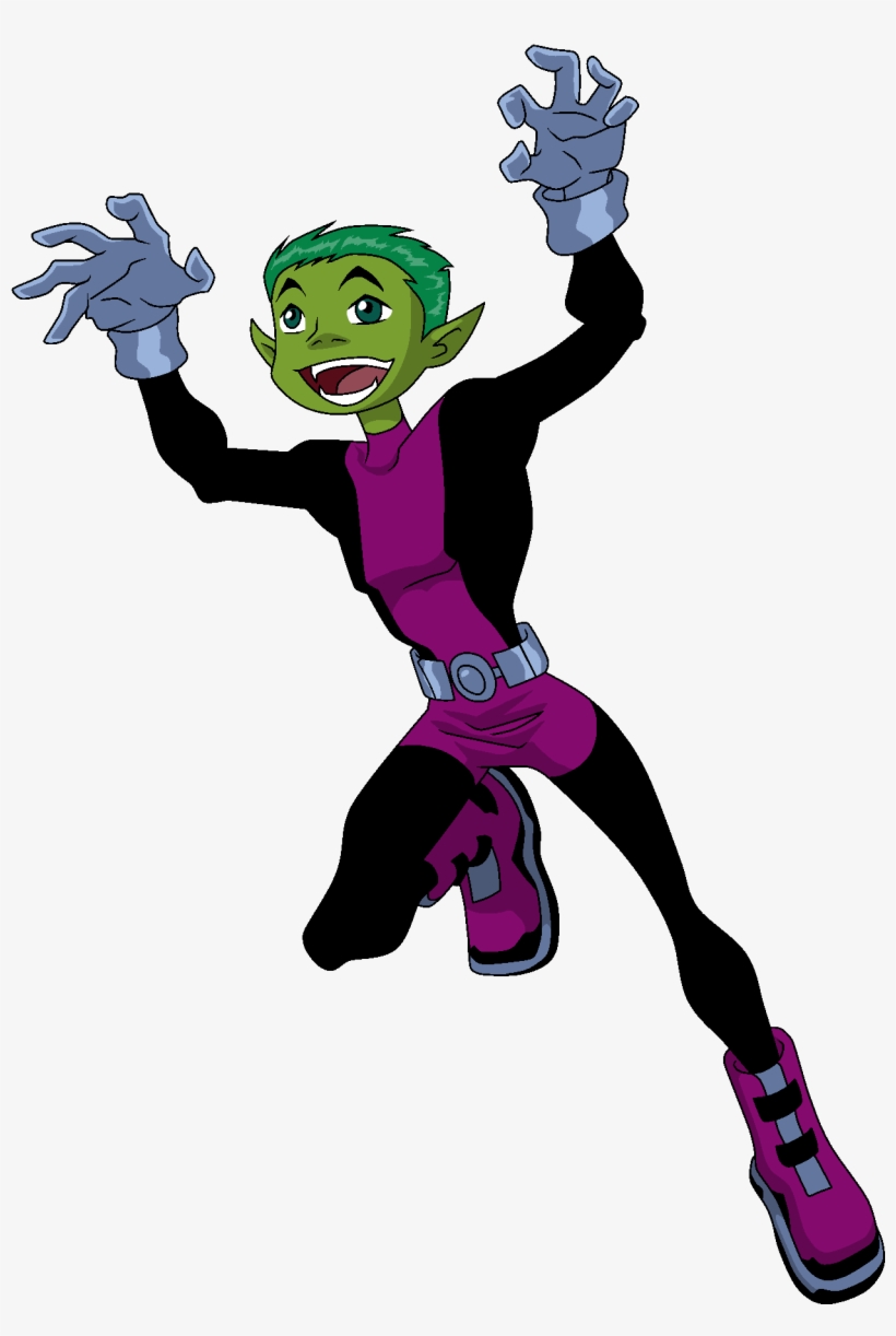 Beast Boy Leaping Grin - Teen Titans Beast Boy Transparent - 1343x1827 ...
