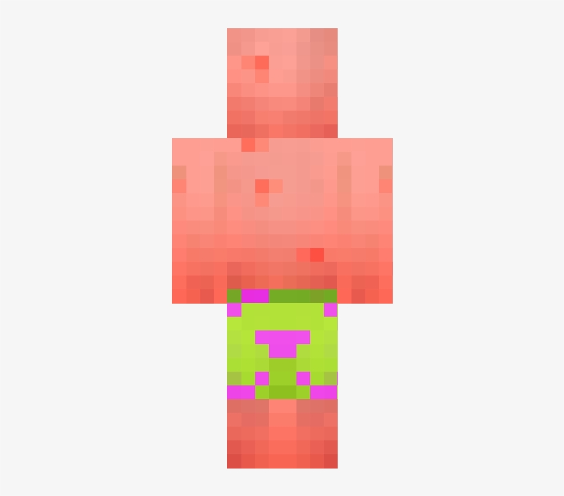 Minecraft Skin Derpy Patrick - 321x651 PNG Download - PNGkit