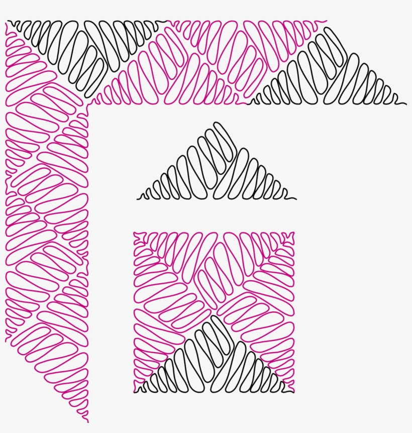 Digital Quilting Design P2p Triangle Meandering By - Design - 1197x1200 ...