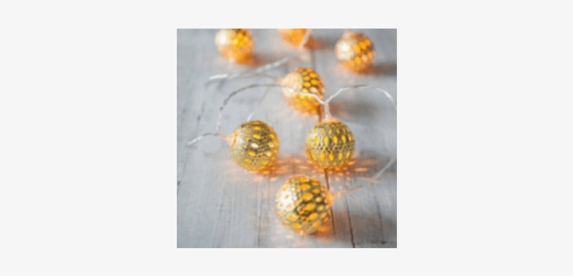 Metal Ball String Lights - 600x315 PNG Download - PNGkit