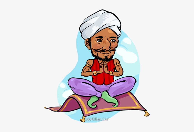 Genie On Magic Carpet - 446x480 PNG Download - PNGkit