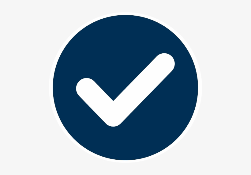 12 Months - Blue Check Mark Icon Png - 500x491 PNG Download - PNGkit