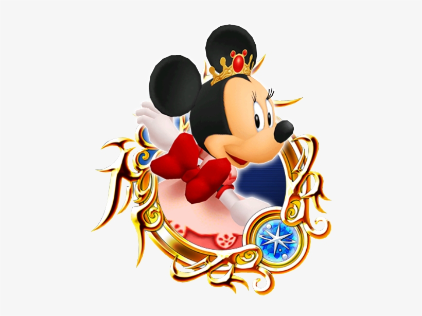 Minnie - Stained Glass Medals Kingdom Hearts Unchained - 506x572 PNG ...