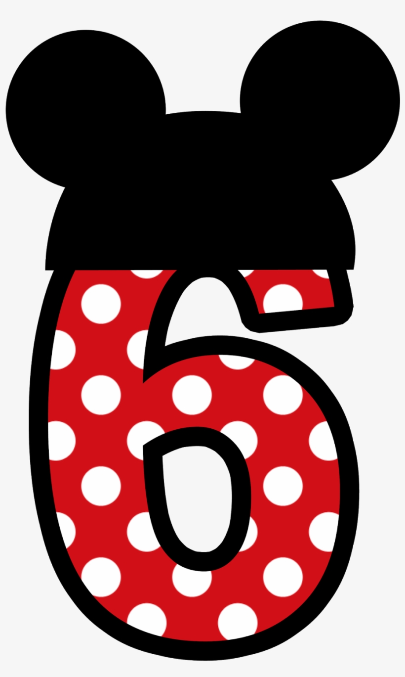 N Meros Para Montagens Digitais Tema E - Number 6 Mickey Mouse ...